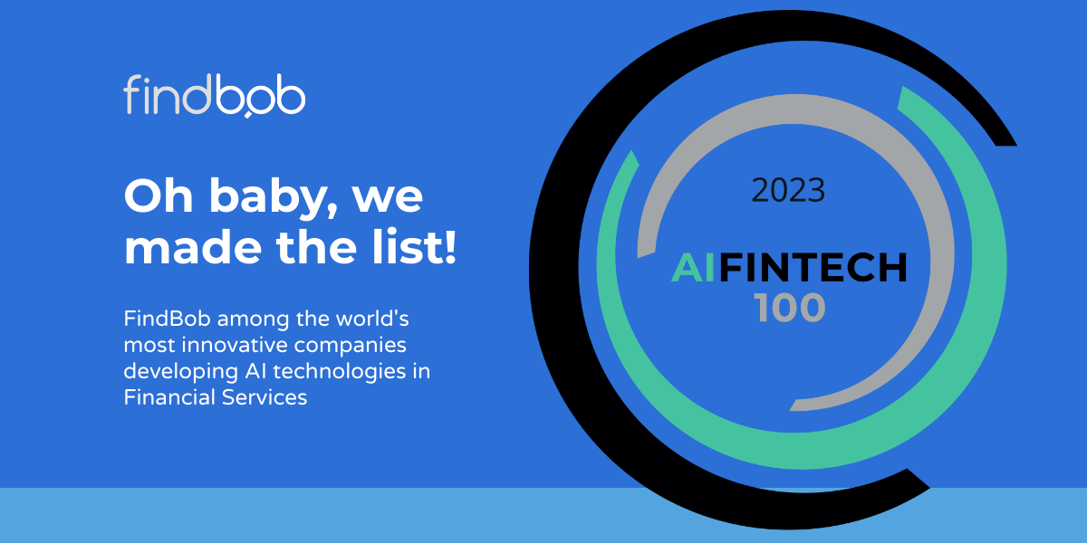 FindBob recognized by AIFinTech100